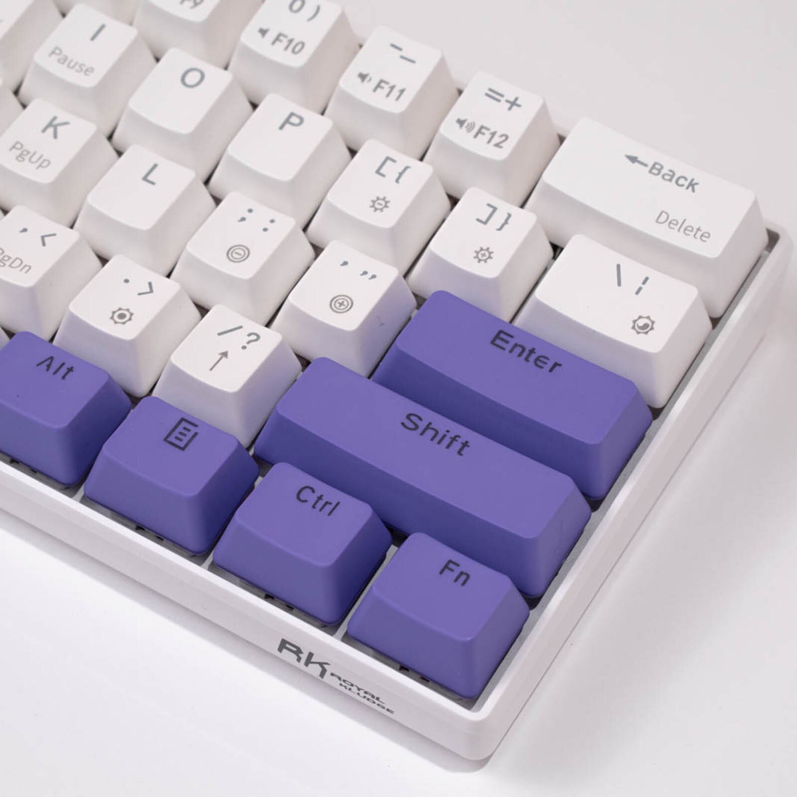 Kit Butoane, Royal Kludge, PBT, Double Shot Keycaps, 6 Taste Mov ...
