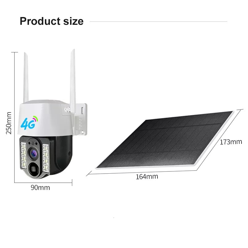 Camera Supraveghere portabila acumulatori inclusi de 8000mah, cu SIM ...