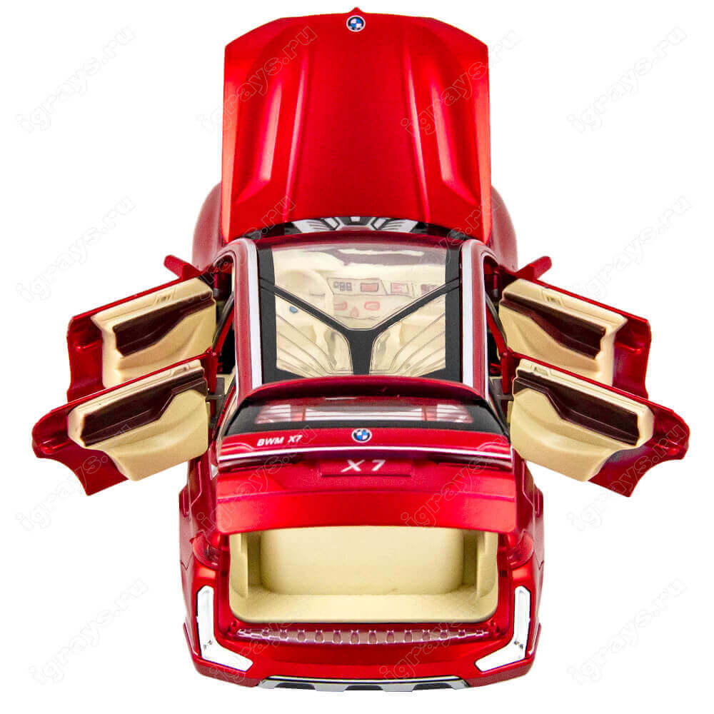 Masina metalica, BMW X7 Metal Jeep, Rosu - eMAG.ro