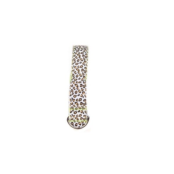 Zgarda LED pentru caini si pisici, model leopard, 36 cm, marimea S, alb ...