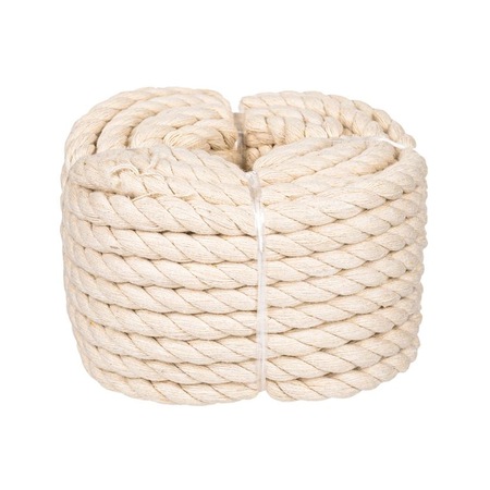 Funie decorativa, Bumbac, 12 m, Alb - eMAG.ro