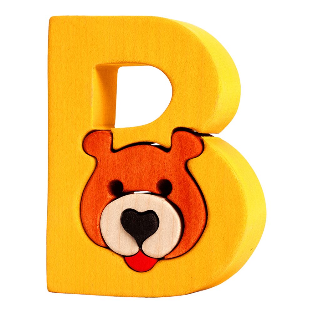 Jucarie educativa pentru invatarea alfabetului Fauna, Litera B - Bear ...