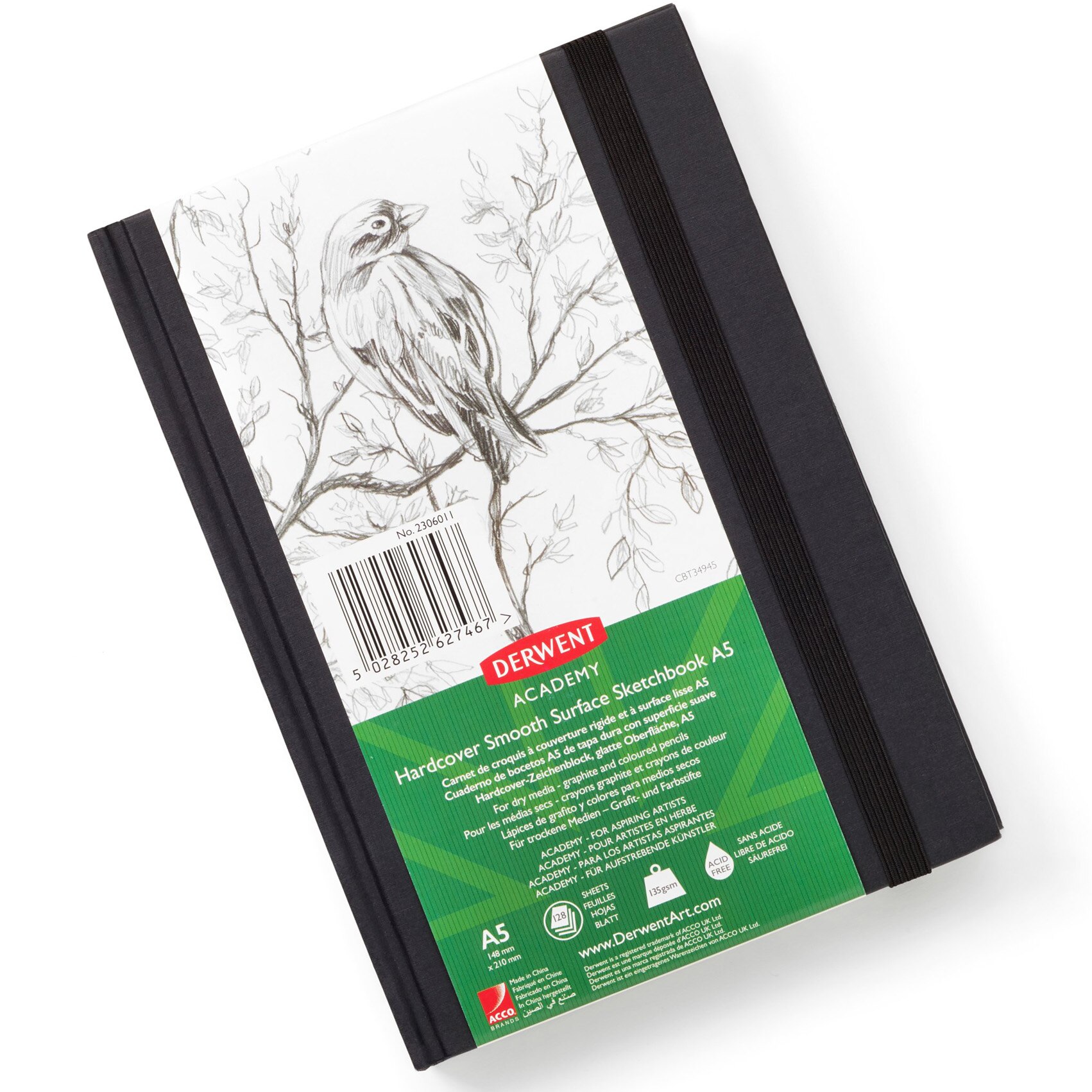 Caiet pentru schite si desen Derwent Academy, A5, coperta dura, 128 ...