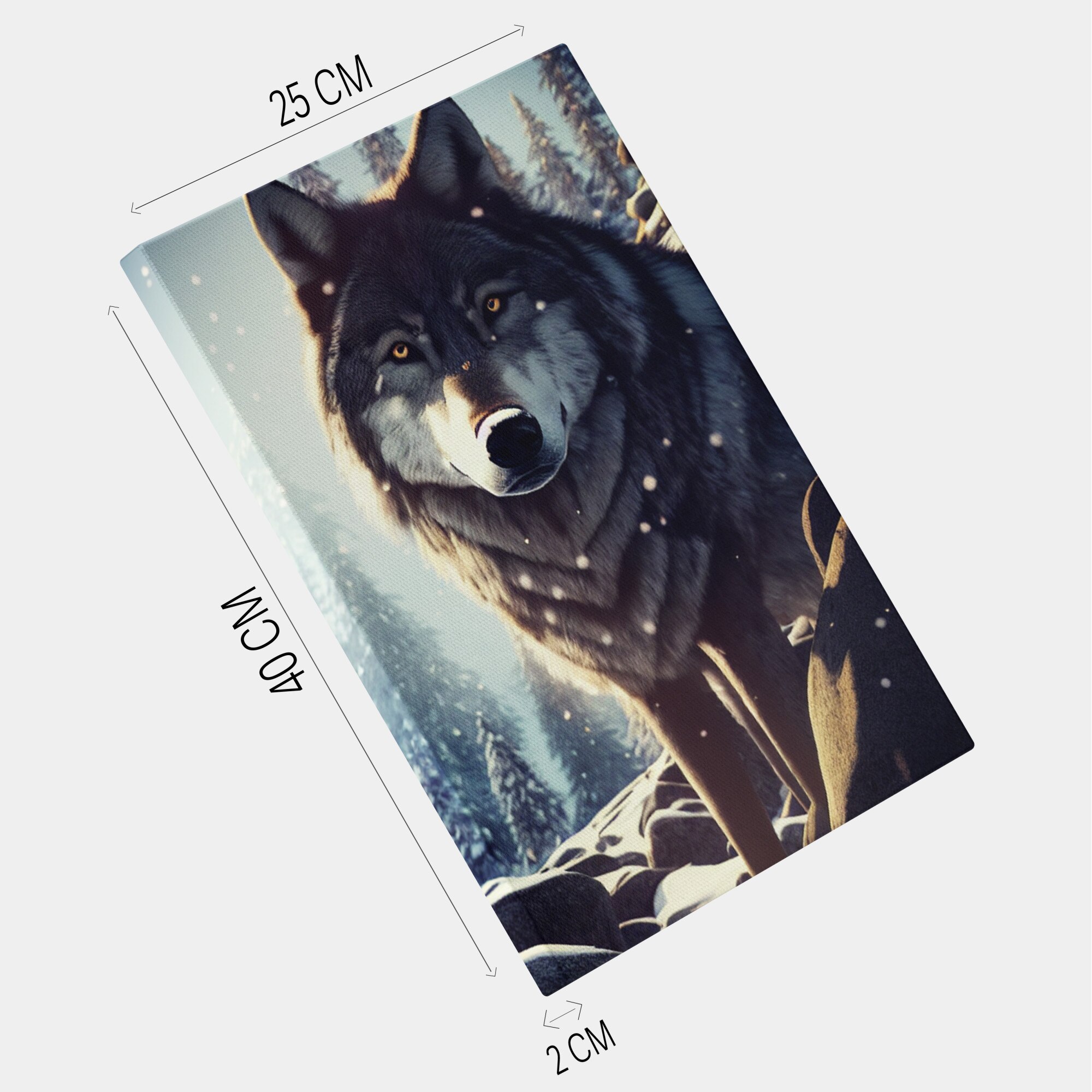 Tablou Canvas Portret Caine, Lup, Husky, Razboinic, Padure Inghetata ...