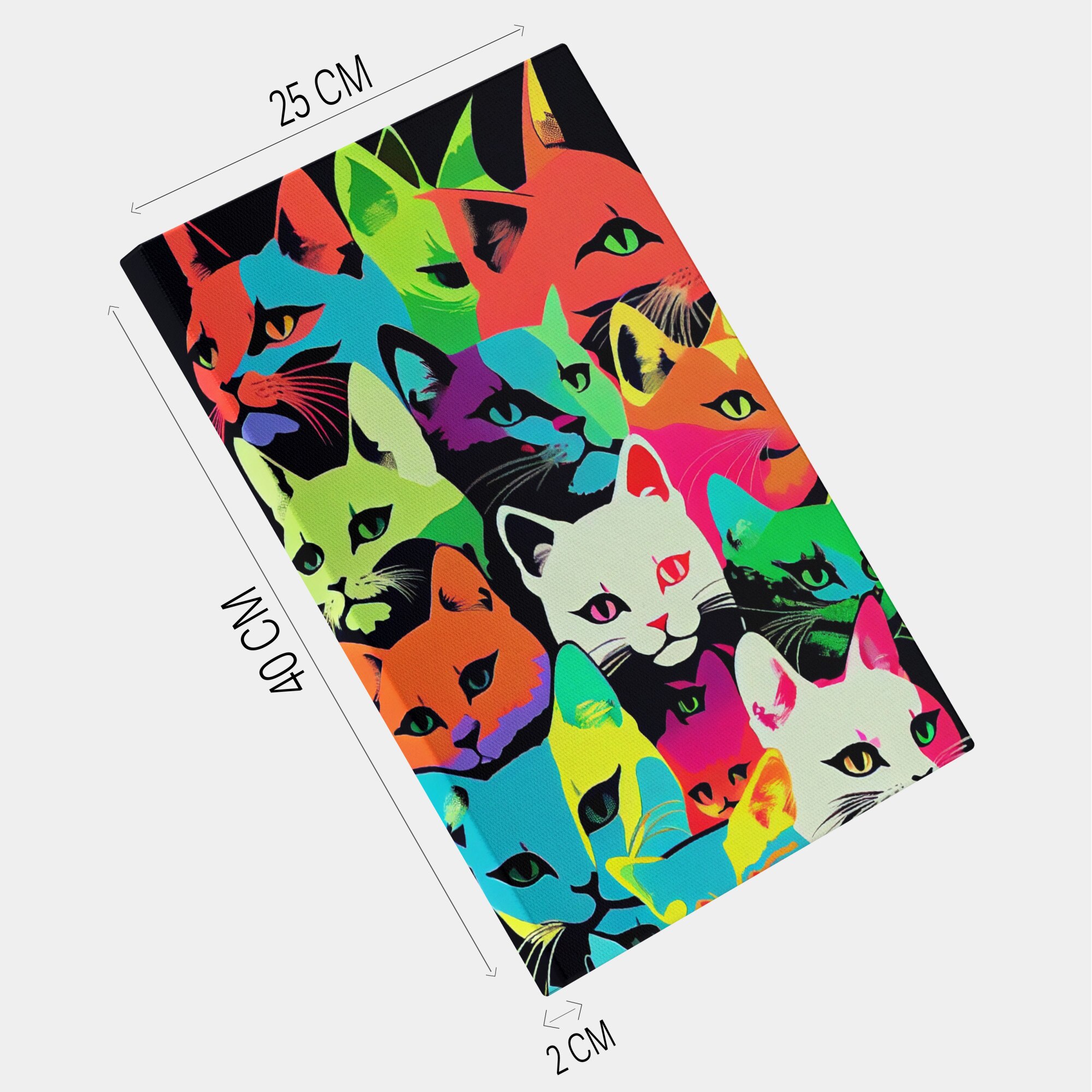 Tablou Canvas Pisici Cu Colorate, Camera Copiilor, Motani, Desene ...