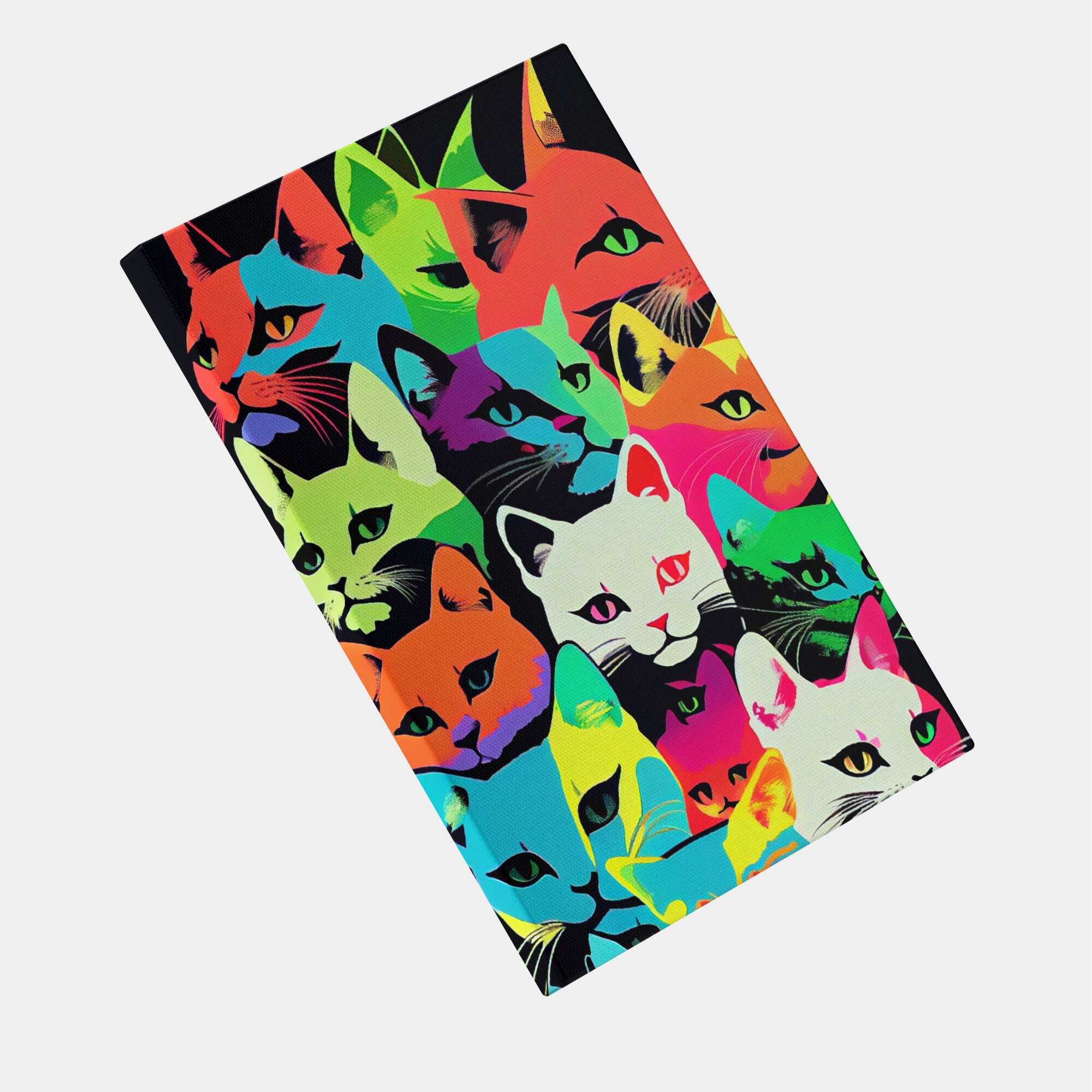 Tablou Canvas Pisici Cu Colorate, Camera Copiilor, Motani, Desene ...