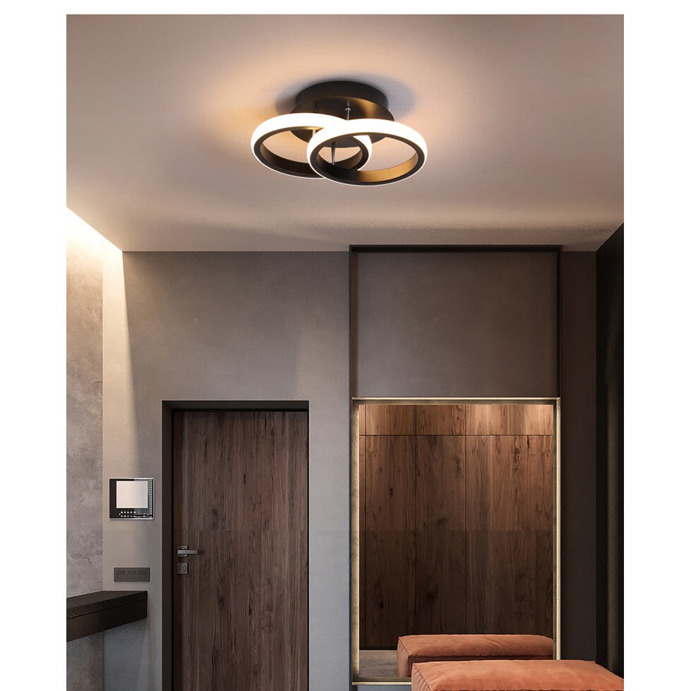 Lustra LED, Tip Plafoniera Led MMASEL, Rama Neagra, Calitate Premium ...