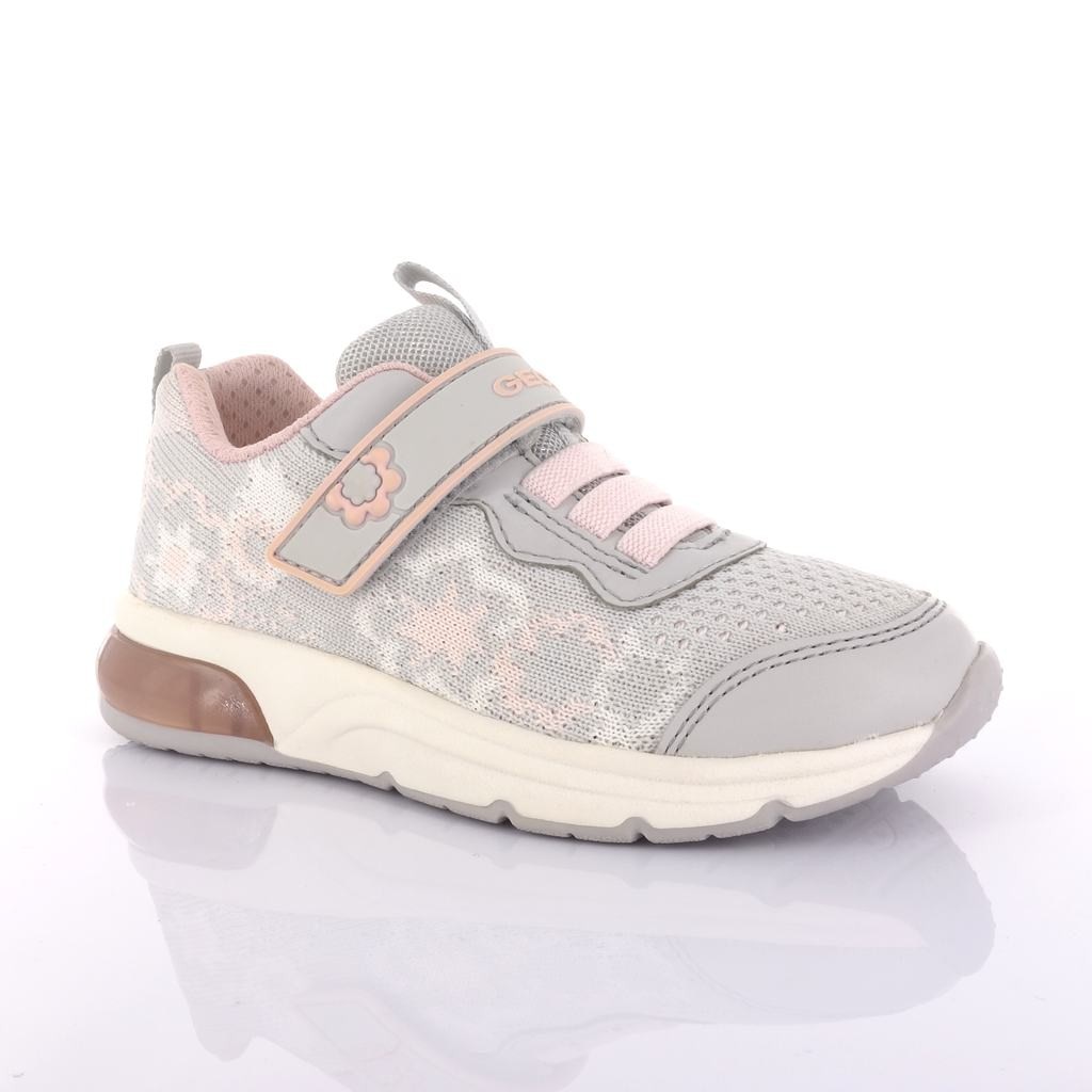 Adidasi pentru copii, Geox, Piele, Gri, 26 - eMAG.ro