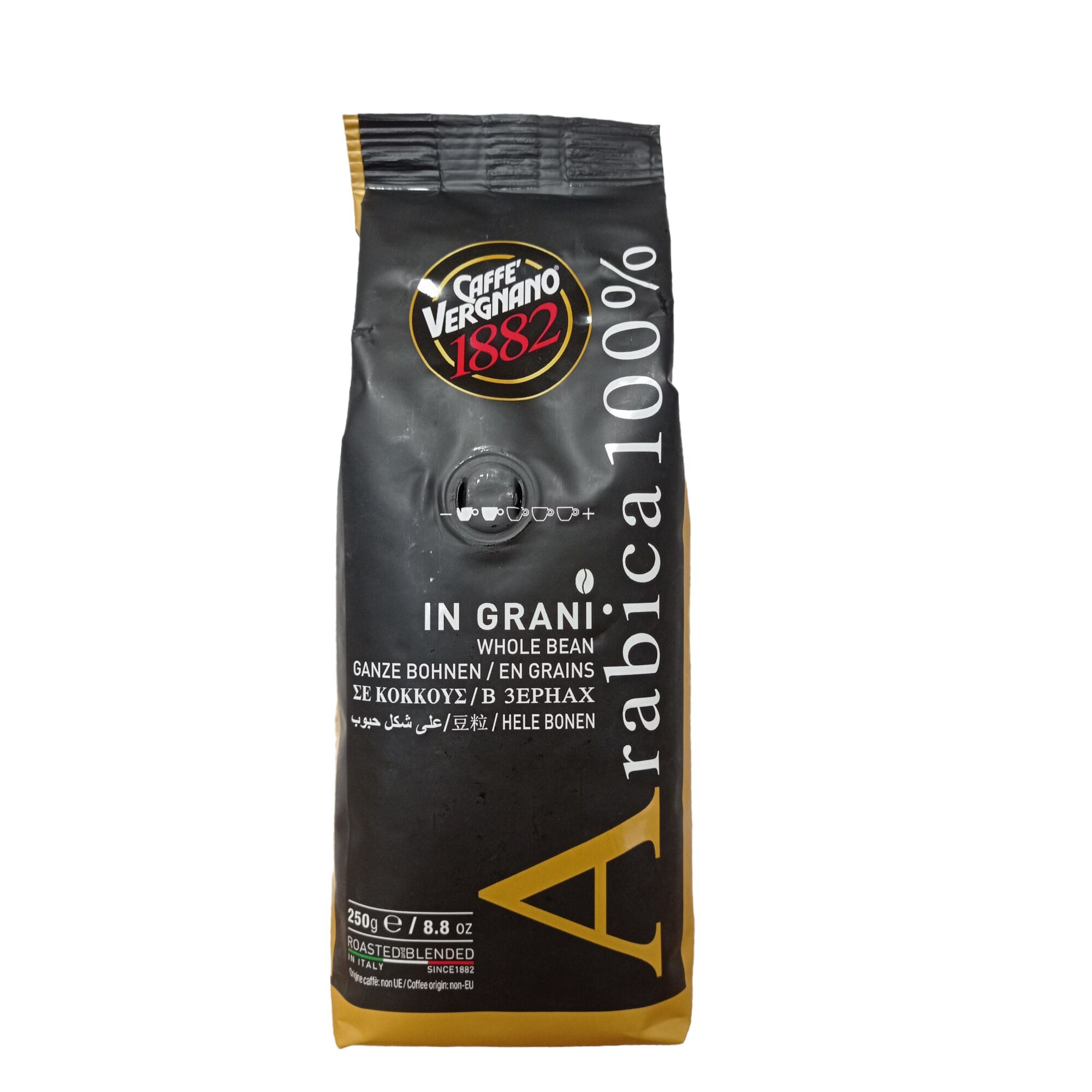 Set 2 pungi de cafea Vergnano, Arabica 100%, boabe, 2 x 250g - eMAG.ro