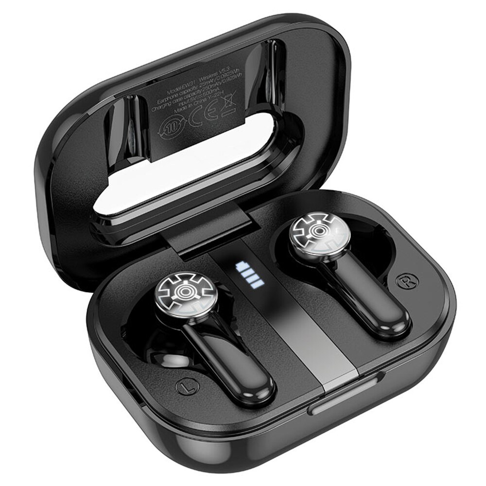 Casti Bluetooth True Wireless Stereo - Hoco Perfection (EW31) - Black ...