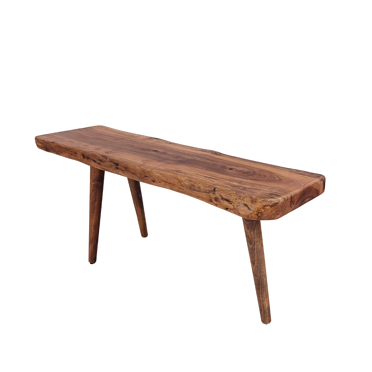 Masuta cafea blat lemn masiv din nuc, cu picioare lemn, model 820139 ...