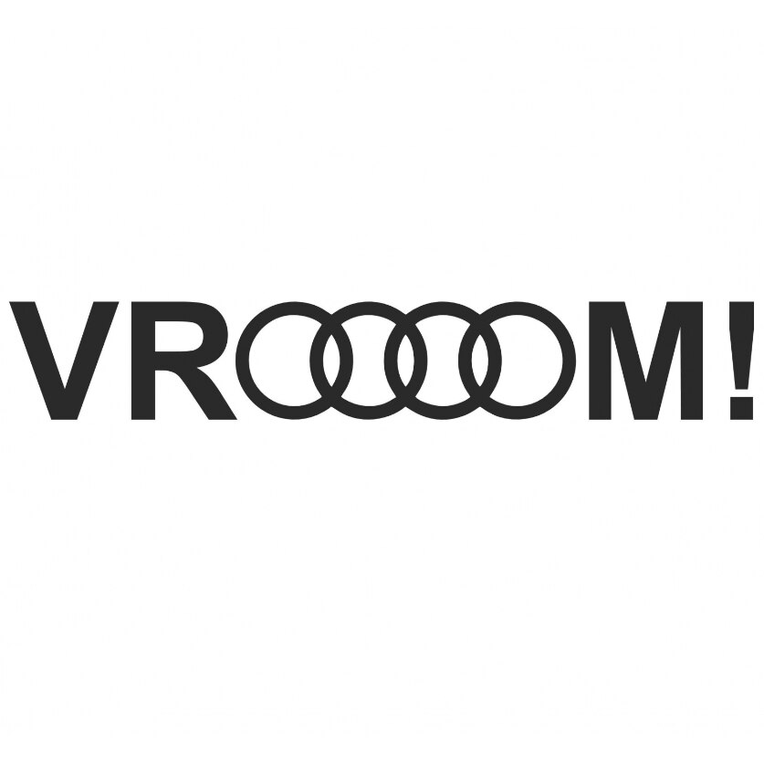 Sticker AUDI VROOM 15 cm, Creative Rey® - eMAG.ro