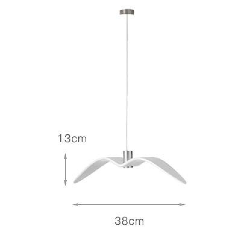 Lampa Suspendat Flying Bird, Toolight, Metal / Sticla, Sarma suspendata ...