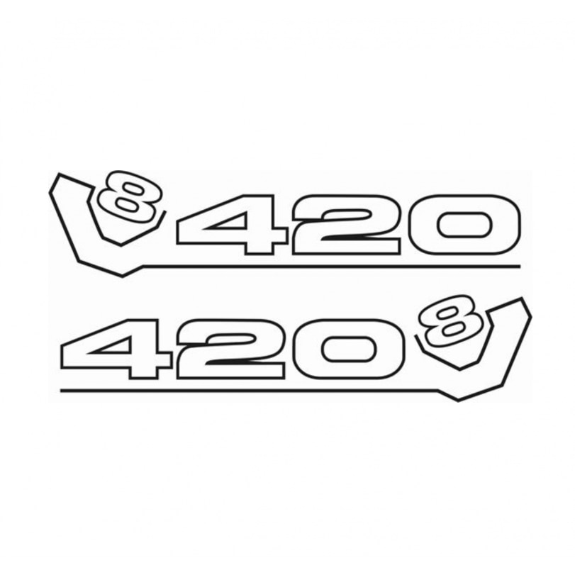 Sticker Set Scania v8 420 60cm, Creative Rey® - eMAG.ro