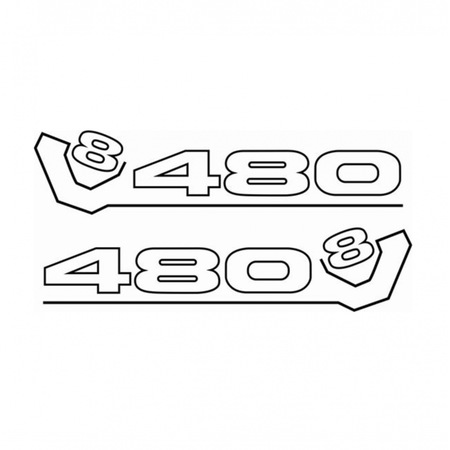 Sticker Set Scania V8 480 60cm, Creative Rey® - eMAG.ro