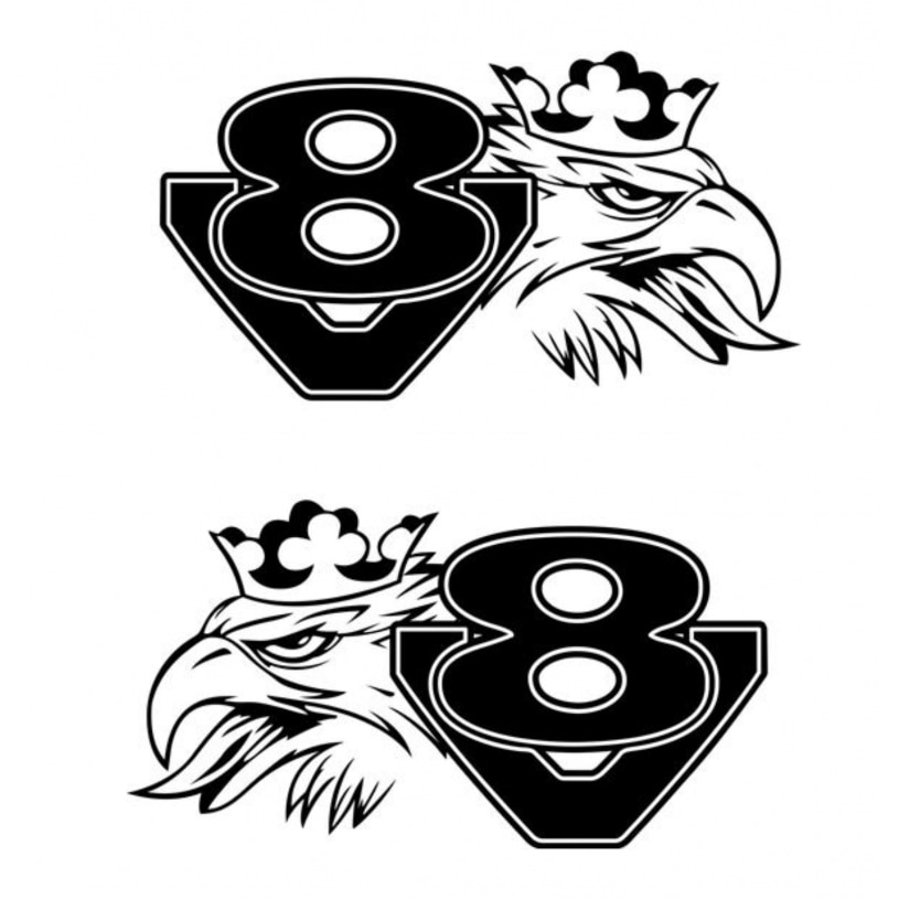 Sticker Set Scania V8 Vultur 30 cm, Creative Rey® - eMAG.ro