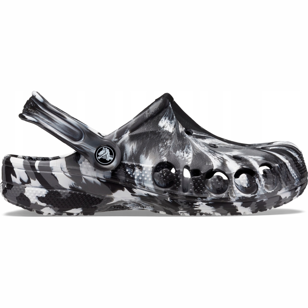 Saboti Barbati, Crocs, Baya Marbled Clog, Croslite, Negru, 42-43 EU ...