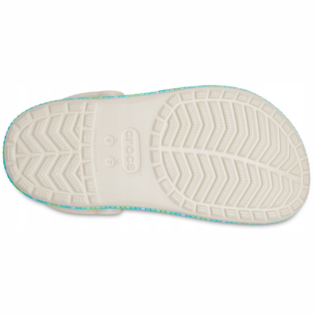 Saboti Femei, Crocs, Bayaband Chevron Band Clog, Croslite, Bej, 38-39 EU - eMAG.ro