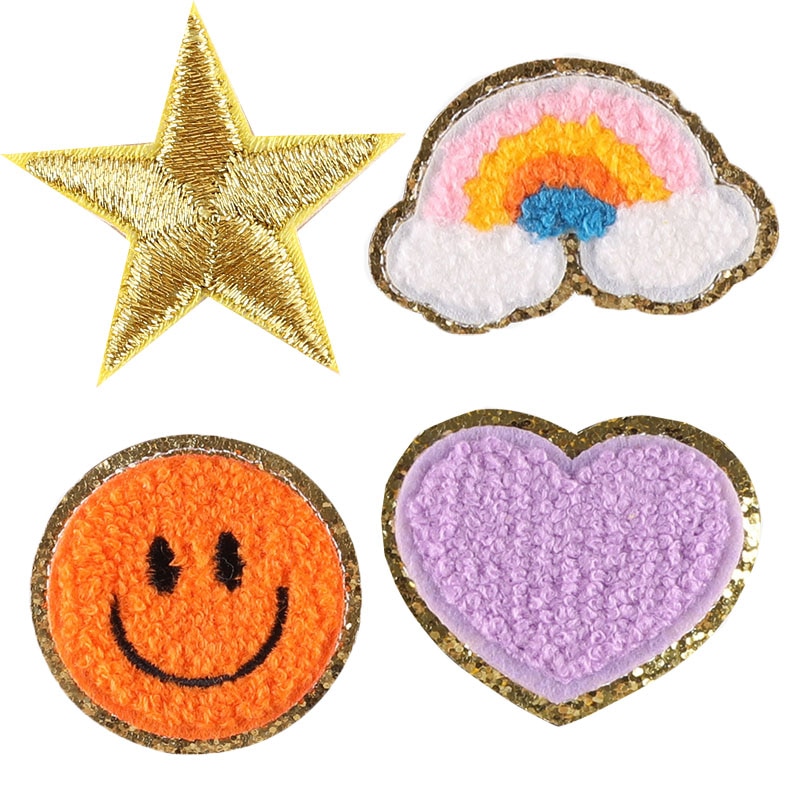 Set 4 petice, Transfer termic, Multicolor - eMAG.ro