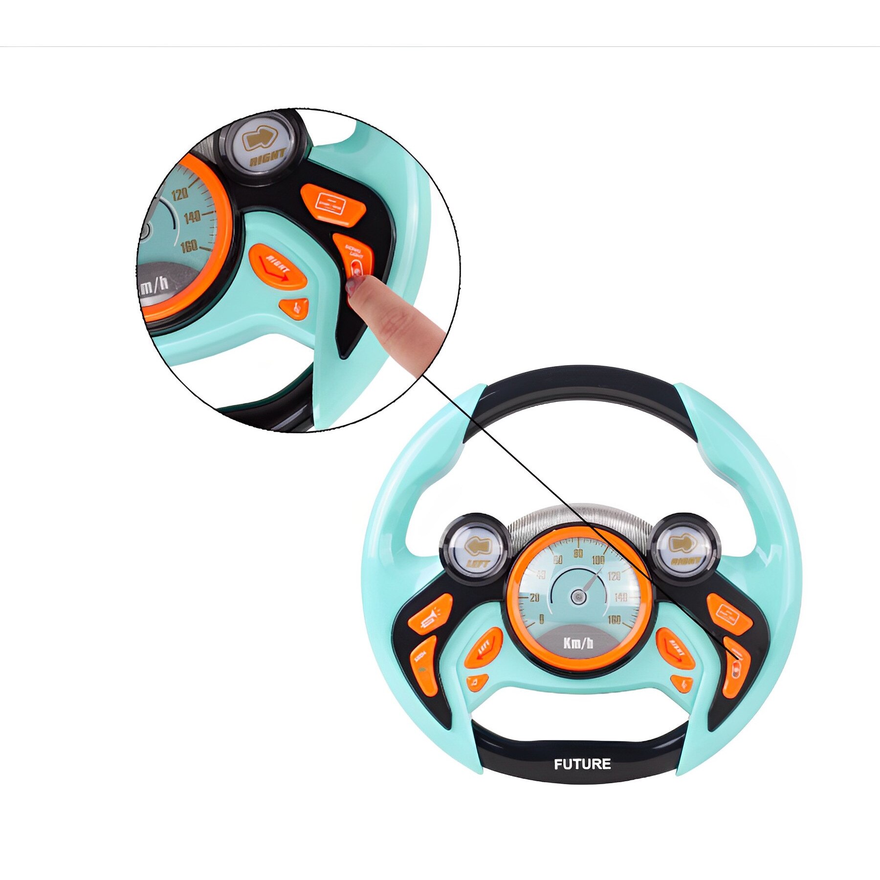 Volan interactiv pentru copii Fun Drive IdealStore, Dimensiune 25 X 24 ...