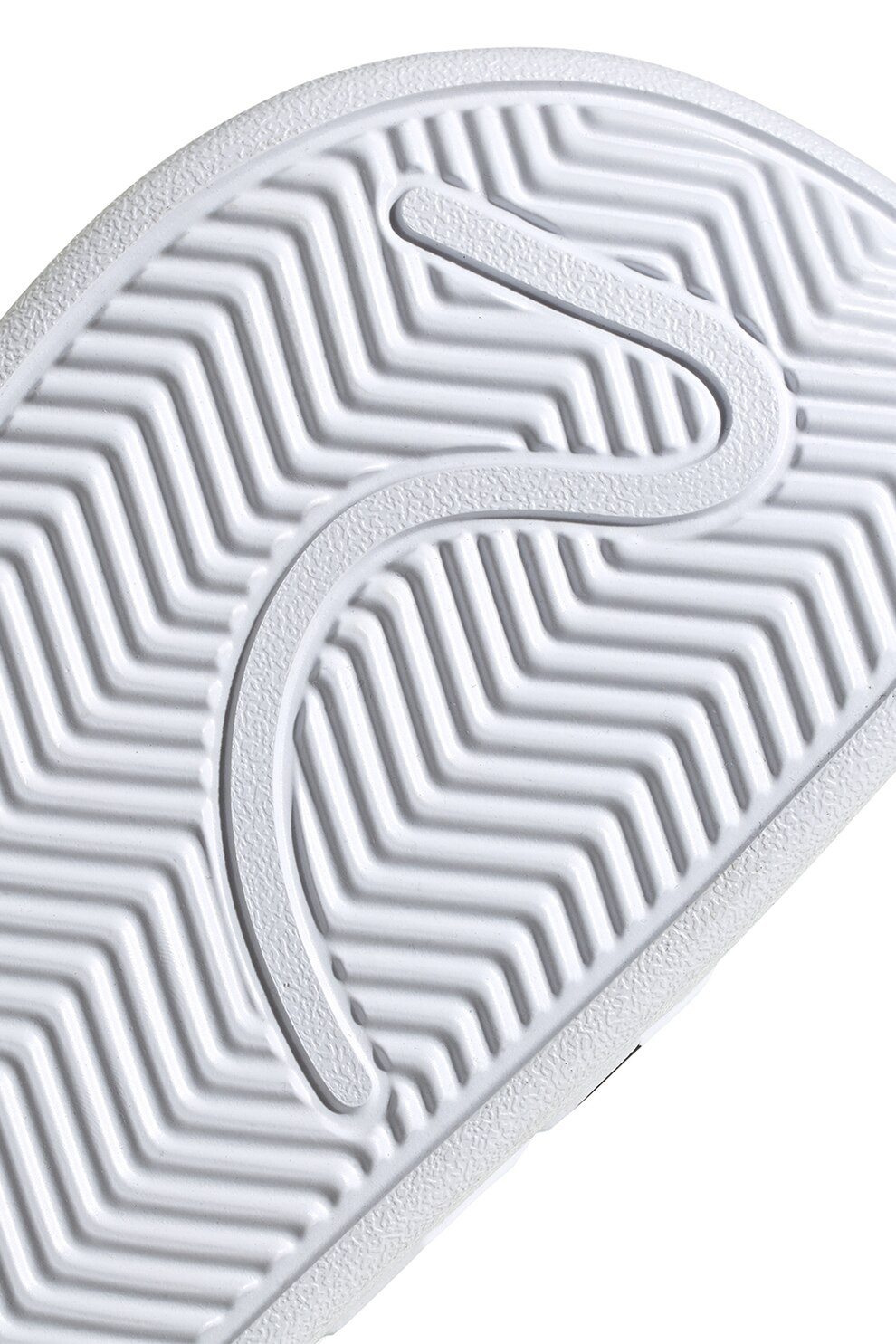 adidas Sportswear, Saboti din cauciuc Adilette, Negru, Alb, 8 - eMAG.ro