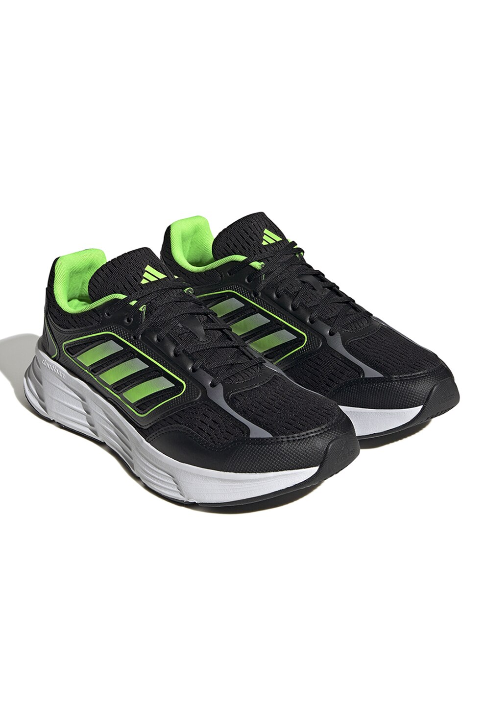 adidas Performance, Pantofi pentru alergare Galaxy Star, Negru, Verde ...