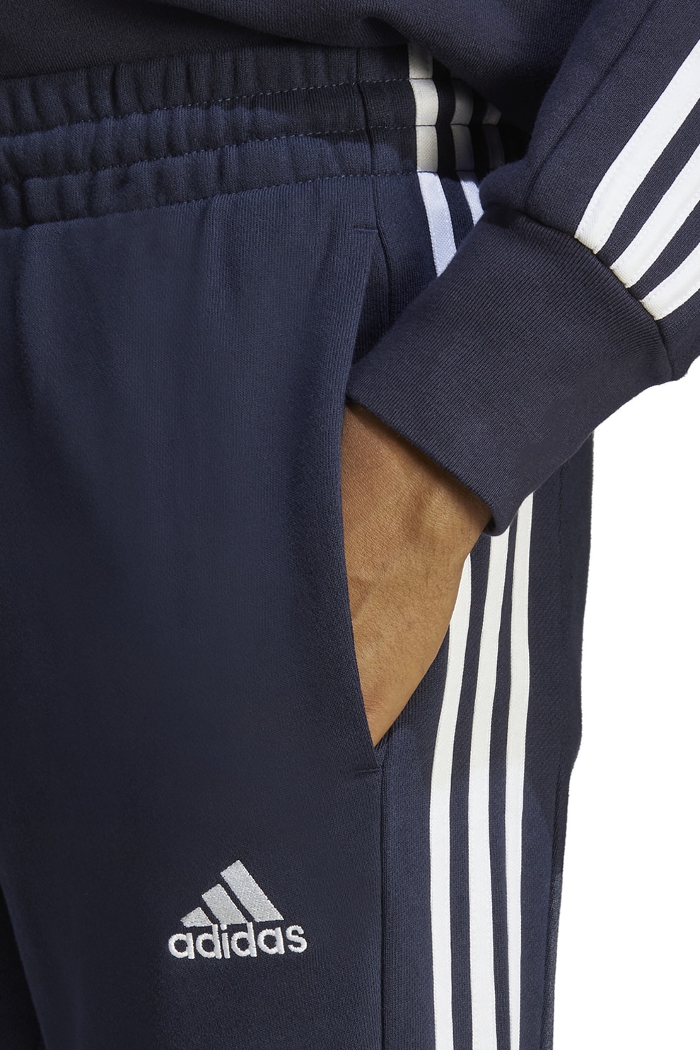 adidas Sportswear, Pantaloni de trening cu buzunare laterale, Bleumarin ...