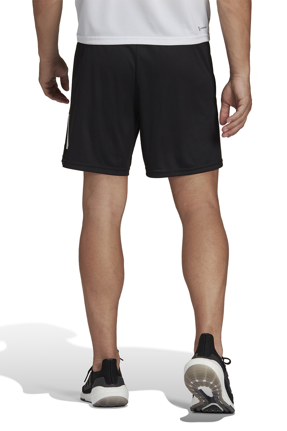 adidas Performance, Pantaloni scurti cu logo pentru fitness, Negru, M ...