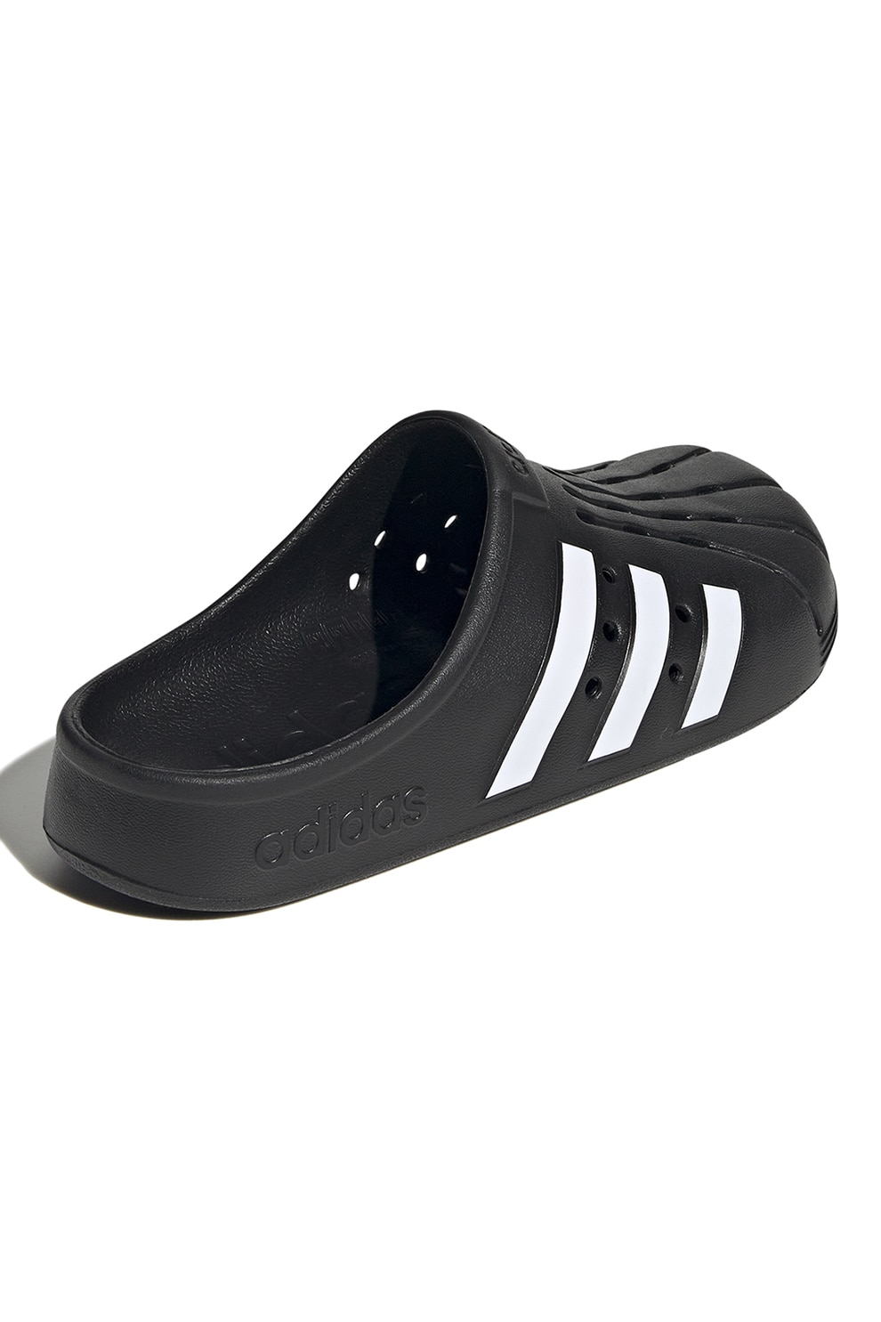 adidas Sportswear, Saboti din cauciuc Adilette, Alb, Negru stins, 12 ...