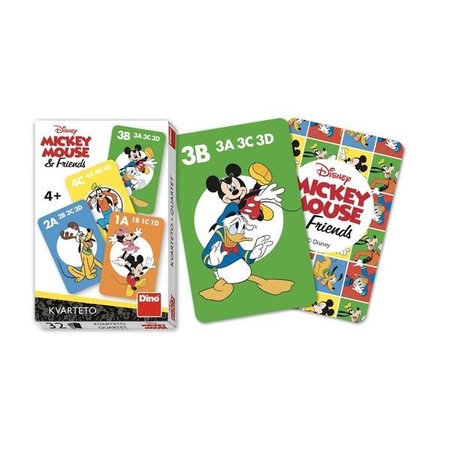 Carti de joc Cvartet, Dino, Model Mickey Mouse, 32 piese, Multicolor ...