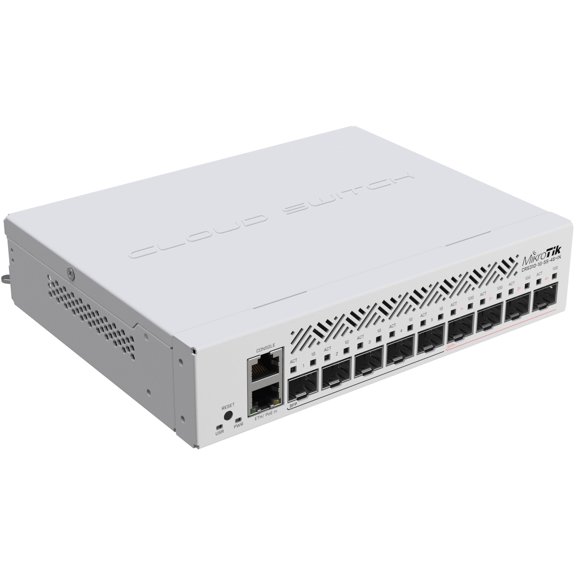 Суич MIKROTIK CRS310-1G-5S-4S+OUT CLOUD NETFIBER 9 1X GE 5X SFP 4X SFP+ ROUTEROS L5 - eMAG.bg
