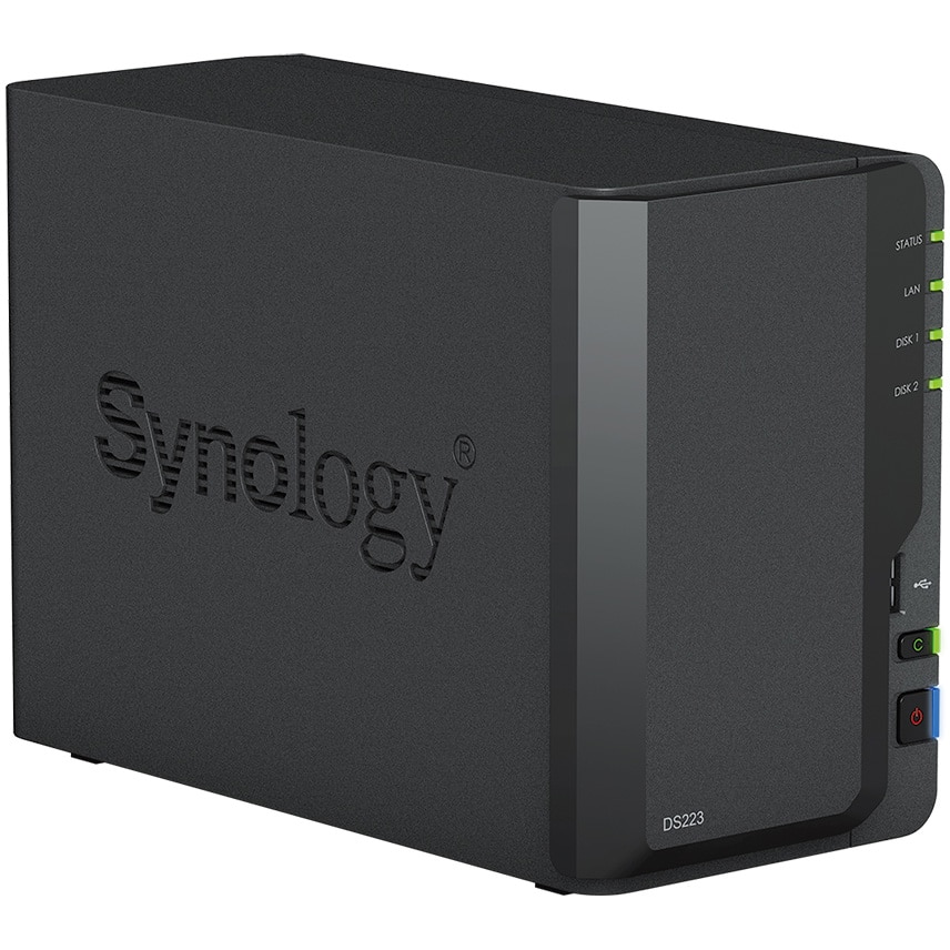 Network Attached Storage Synology DS223 с процесор Realtek RTD1619B 1 ...