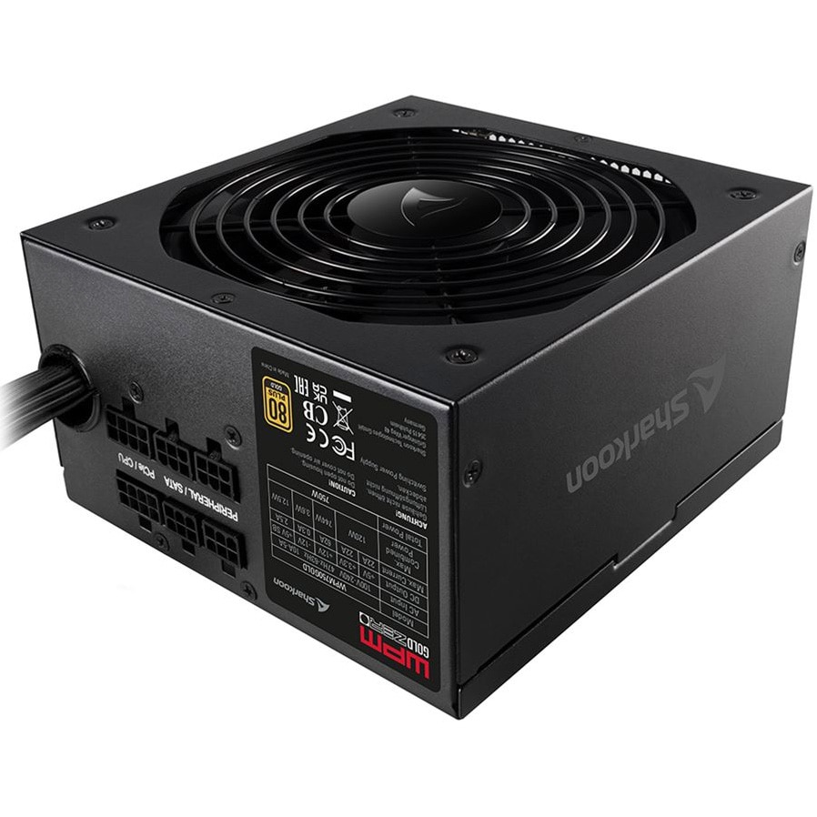 Sursa SHARKOON PSU ATX WPM Gold ZERO, 80 PLUS Gold, 650W, Semi Modular ...