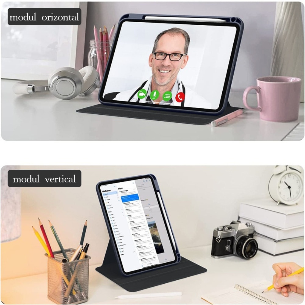 Husa pentru tableta, Cu suport pentru pix, Compatibil cu iPad Air 4 ...