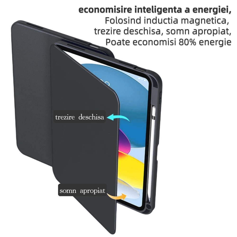 Husa pentru tableta, Cu suport pentru pix, Compatibil cu iPad Air 4 ...