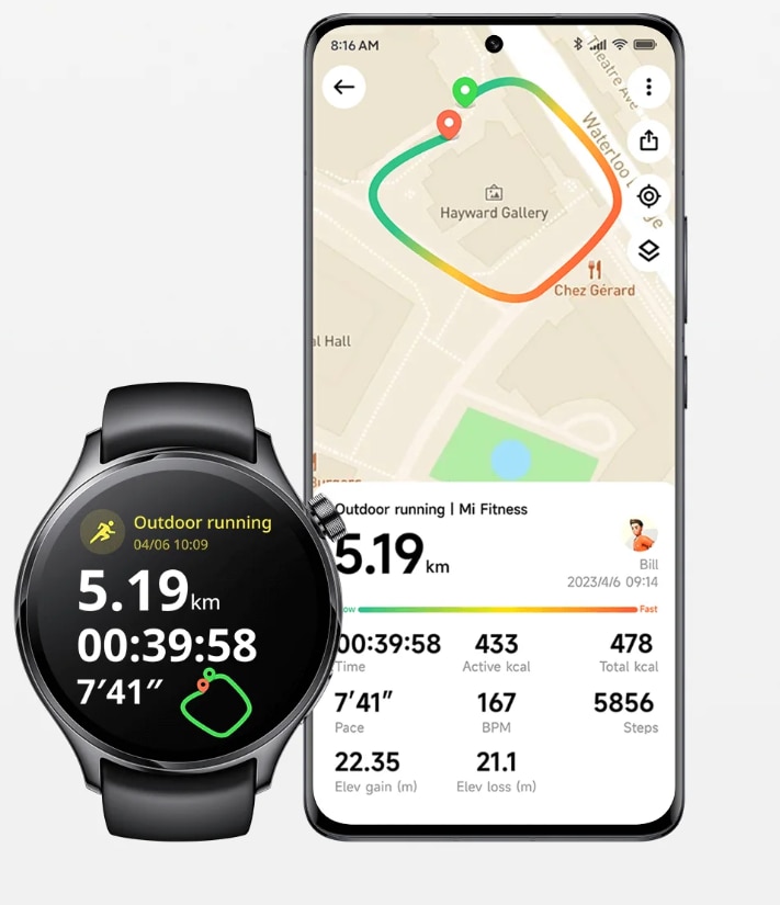 Smartwatch Xiaomi Watch S1 Pro, Silver - eMAG.ro