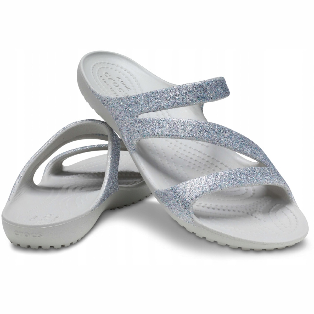 Slapi Femeie, Crocs, Kadee II Sandal, Argintiu, 39-40 EU - eMAG.ro