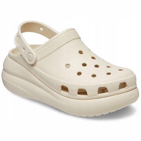 Saboti Platforma Femei, Crocs, Classic Crush Clog, Bej - eMAG.ro