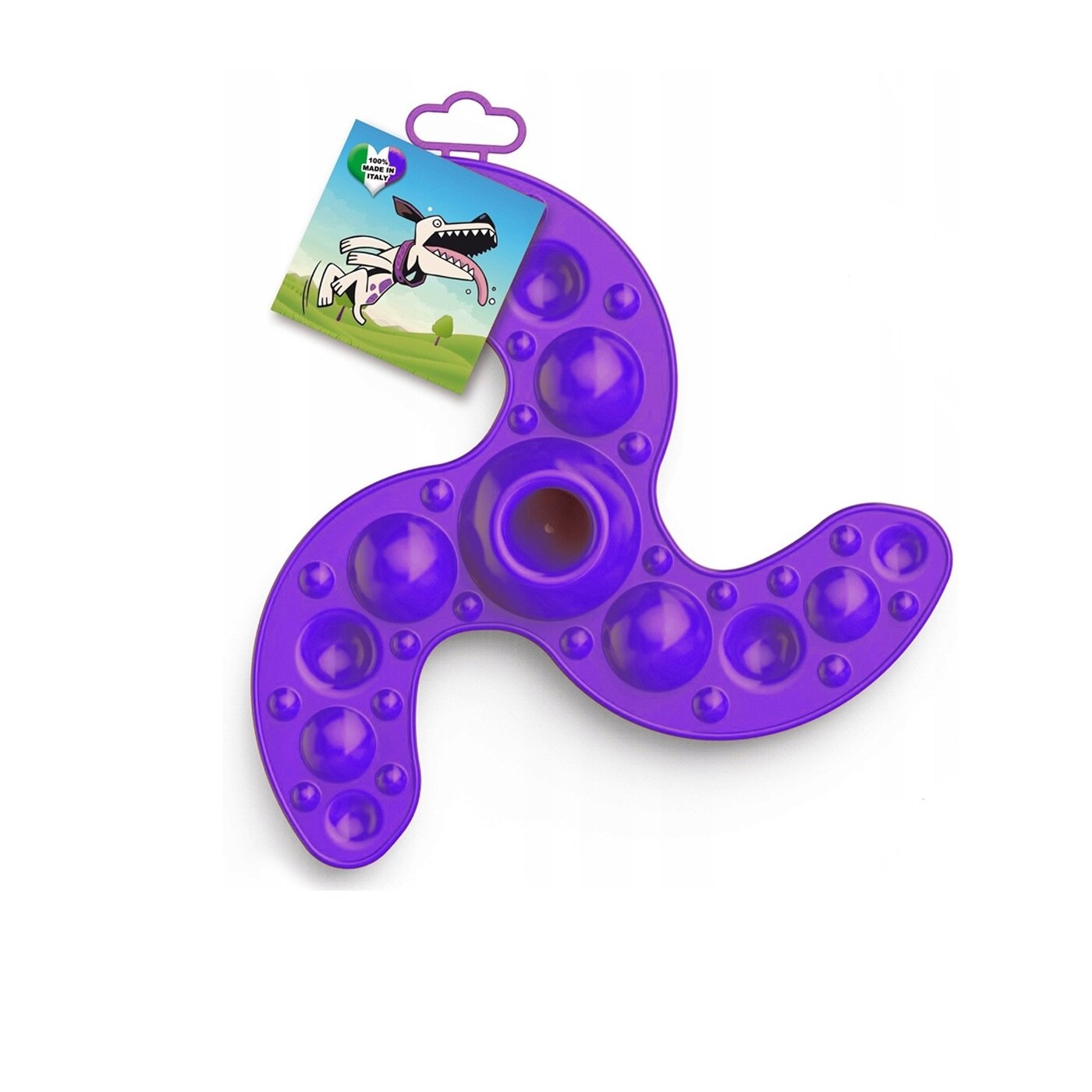 Disc zburator pentru caini, Fresbee Ninja, 17 cm, Violet - eMAG.ro