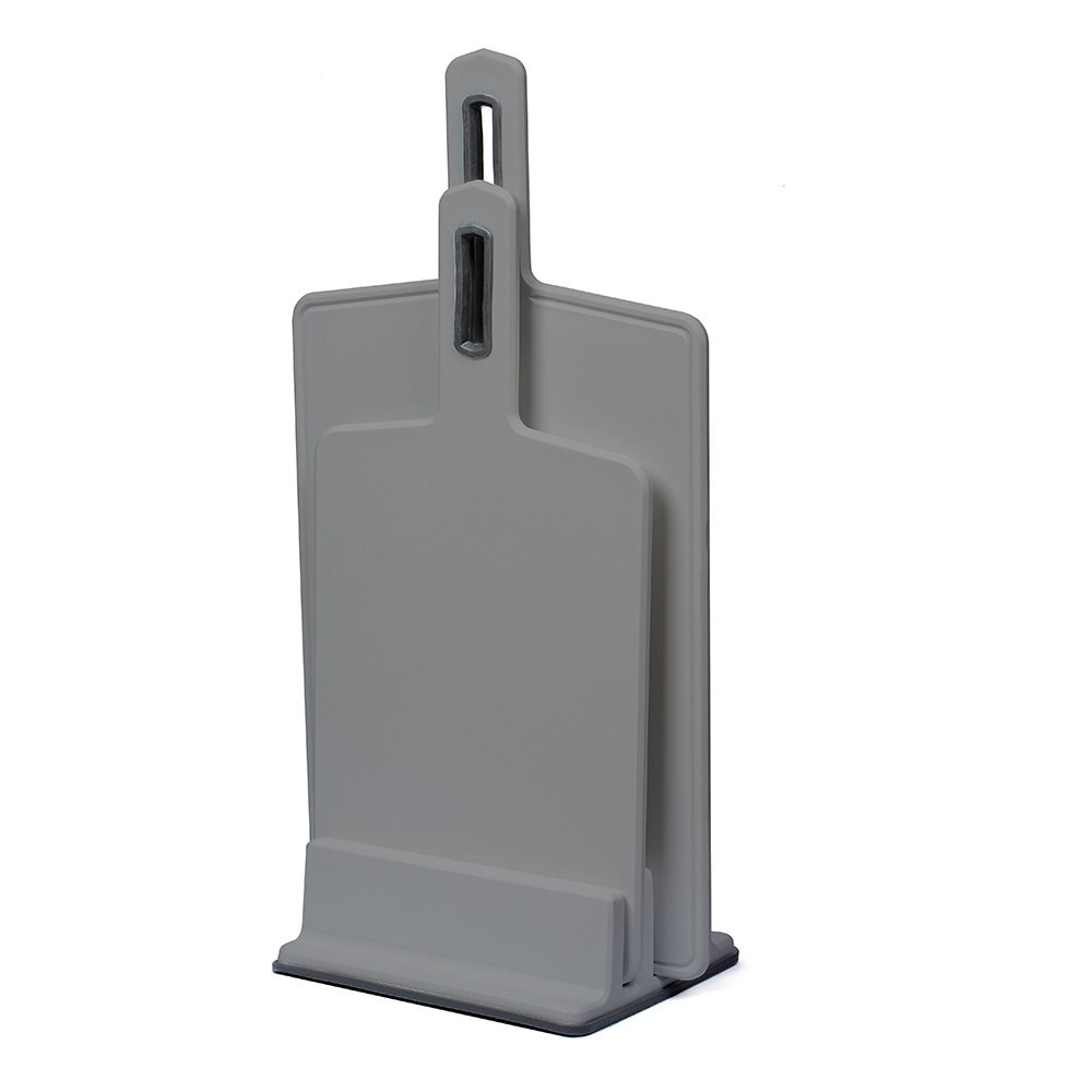 Set 2 tocatoare de bucatarie, Practic, Cu suport, Plastic, Gri - eMAG.ro