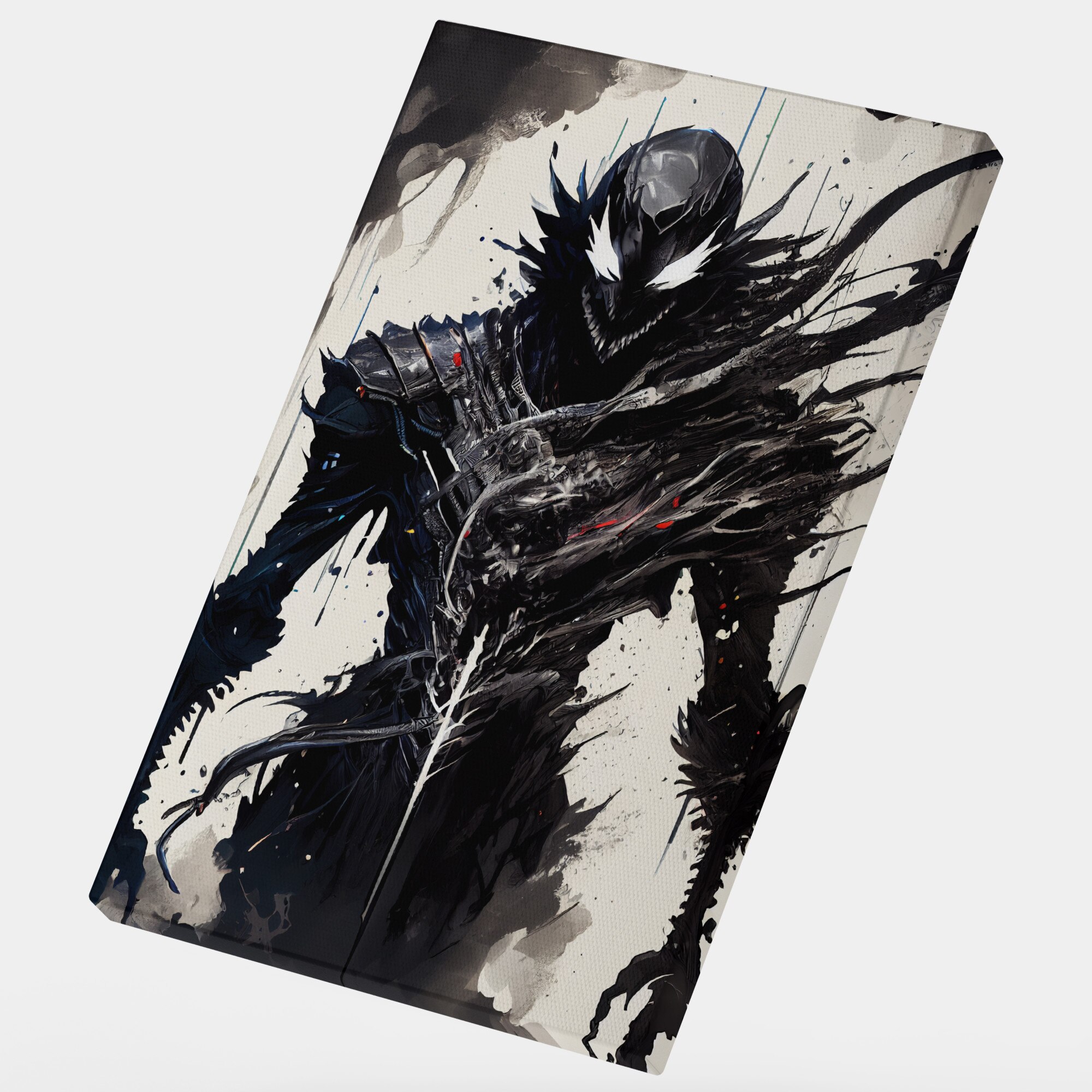 Vászonfestmény Venom, Pókember, Marvel, Képregény, Absztrakt művészet ...