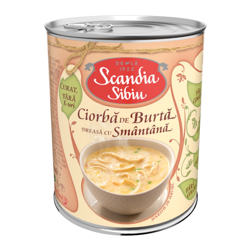 Set 2 x Ciorba de Burta Dreasa cu Smantana, Scandia Sibiu, 400 G - eMAG.ro
