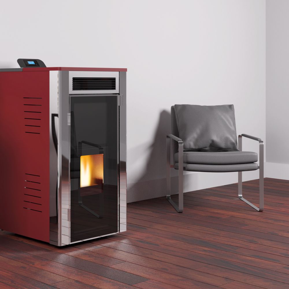 Termosemineu pe peleti Ignis Troy 25 kw Ivory - eMAG.ro