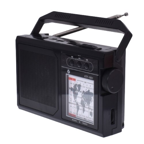 Radio Portabil Cu Panou Solar Rabatabil, Acumulator 18650, Cititor USB ...