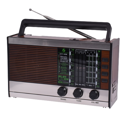 Radio Portabil Cu Acumulator, AM/FM/SW1-6, Conexiune Bluetooth, Cititor ...