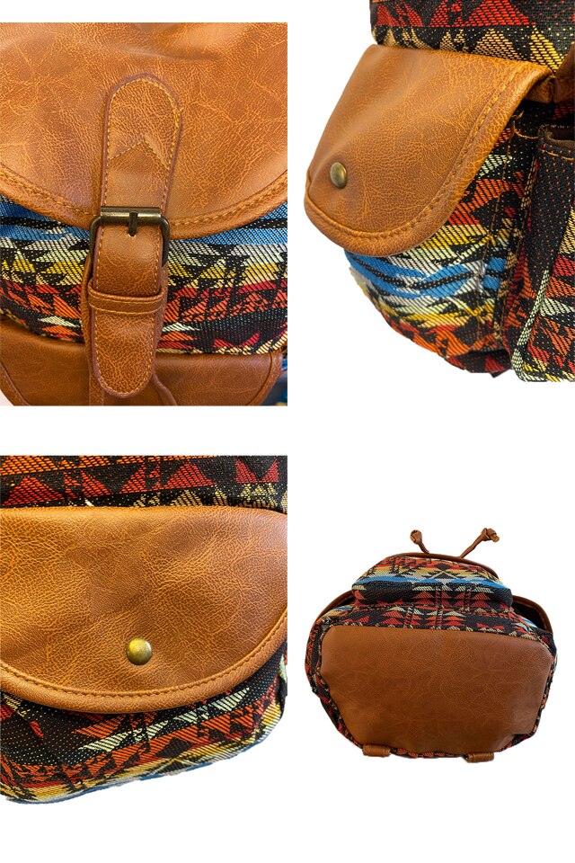 Rucsac dama, Hippie Boho Style, Multicolor, 34x38x12 cm - eMAG.ro