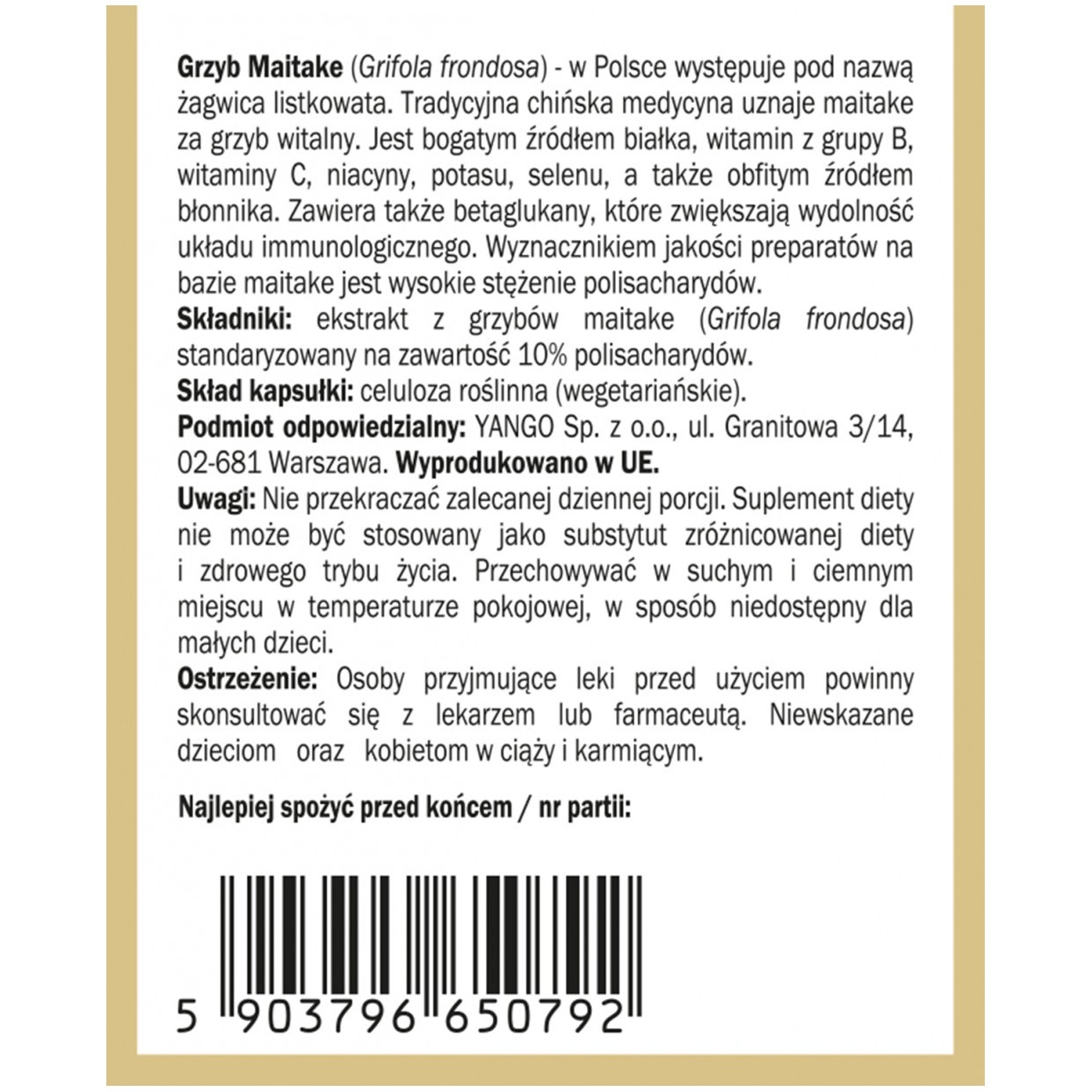 Flacon, Yango, Extract de polizaharide, 90 capsule - eMAG.ro