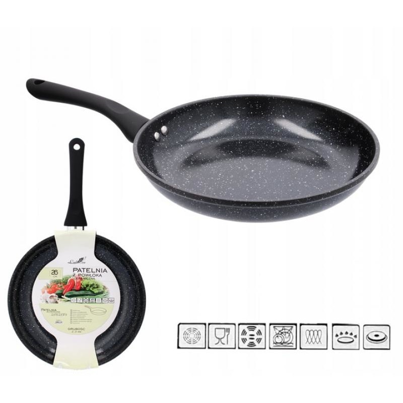 Tigaie inductie, Ramiz, 26, Cu cu acoperire ceramica, Negru - eMAG.ro