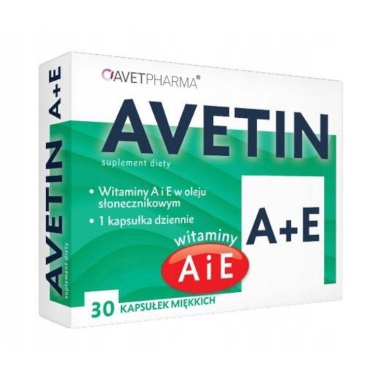 Supliment alimentar, AVET PHARMA Avetin Vitamina A si C, 30 capsule ...
