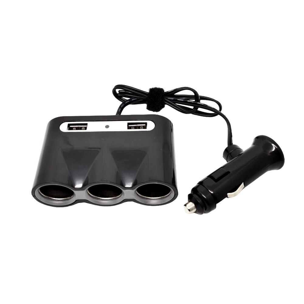 Multiplicator Mufa Priza Bricheta Auto cu 3 iesiri 12V-24V, 2 x USB ...